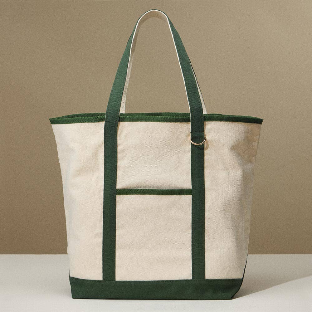 Large Classic Canvas Tote Bag – The Gilded Gator Boutique